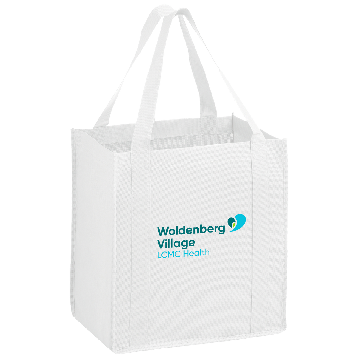 Woldenberg Village White Non Woven Shopper Tote Bag – LCMC Health Store